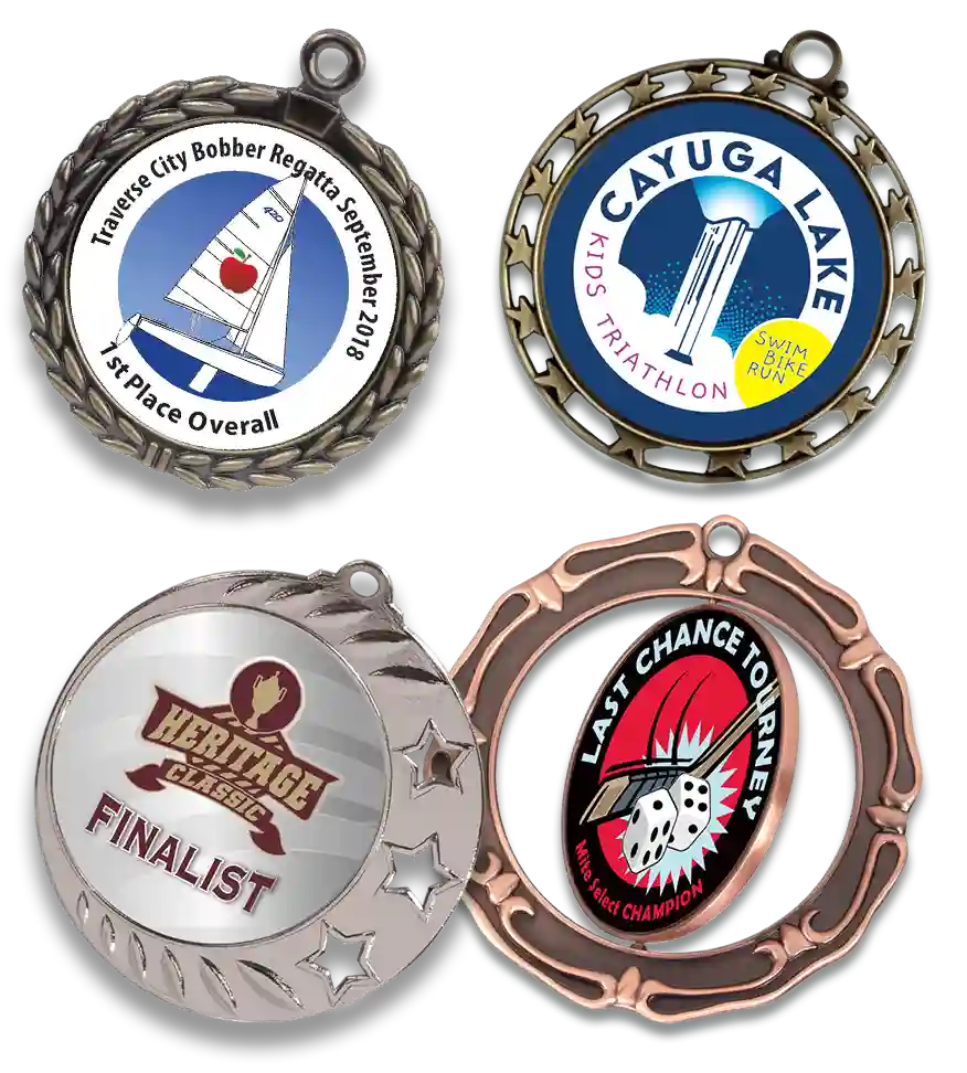Custom Insert Medals | Medal Inserts | Maxwell Medals & Awards